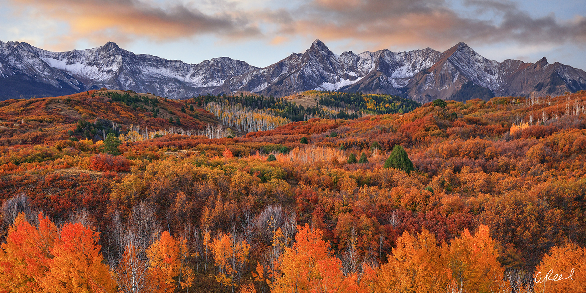 First Light Panoramic | Ridgway, Colorado | Fine Art Prints By Aaron Reed