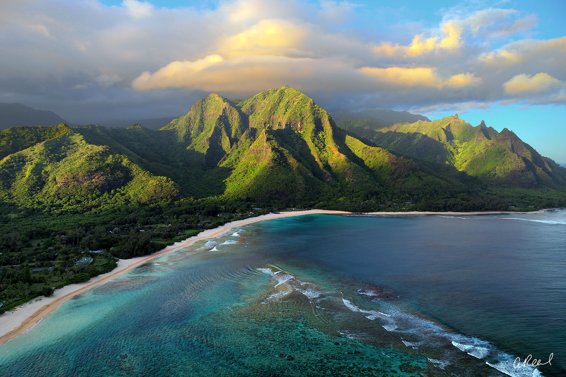 Morning Aloha | Tunnels Beach, Kauai | Fine Art Prints By Aaron Reed