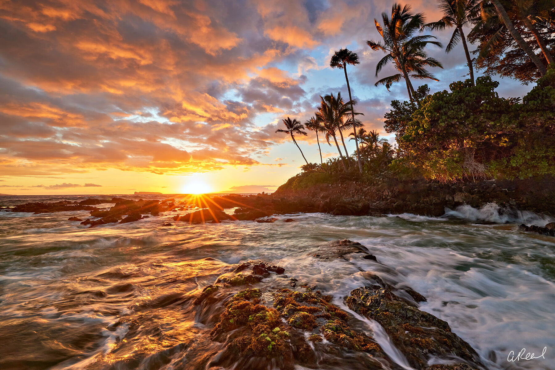 Nightfall | Secret Beach, Maui | Fine Art Prints By Aaron Reed