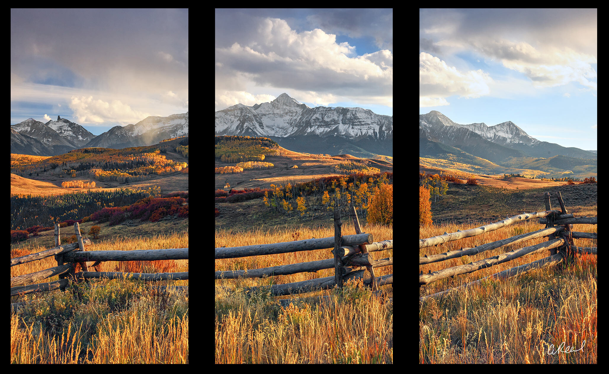 Ranch Life Triptych | Telluride, CO | Fine Art Prints By Aaron Reed