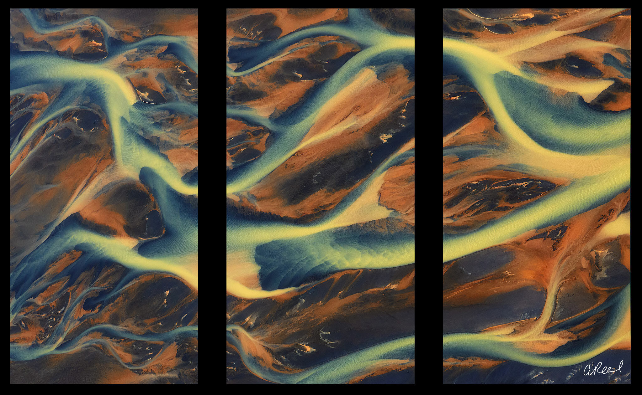 Seasnakes Triptych | South Iceland Coast | Fine Art Prints By Aaron Reed